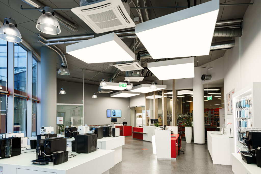 Vecta Design stretch ceilings, lighting solutions, acoustic solutions, smart air systems